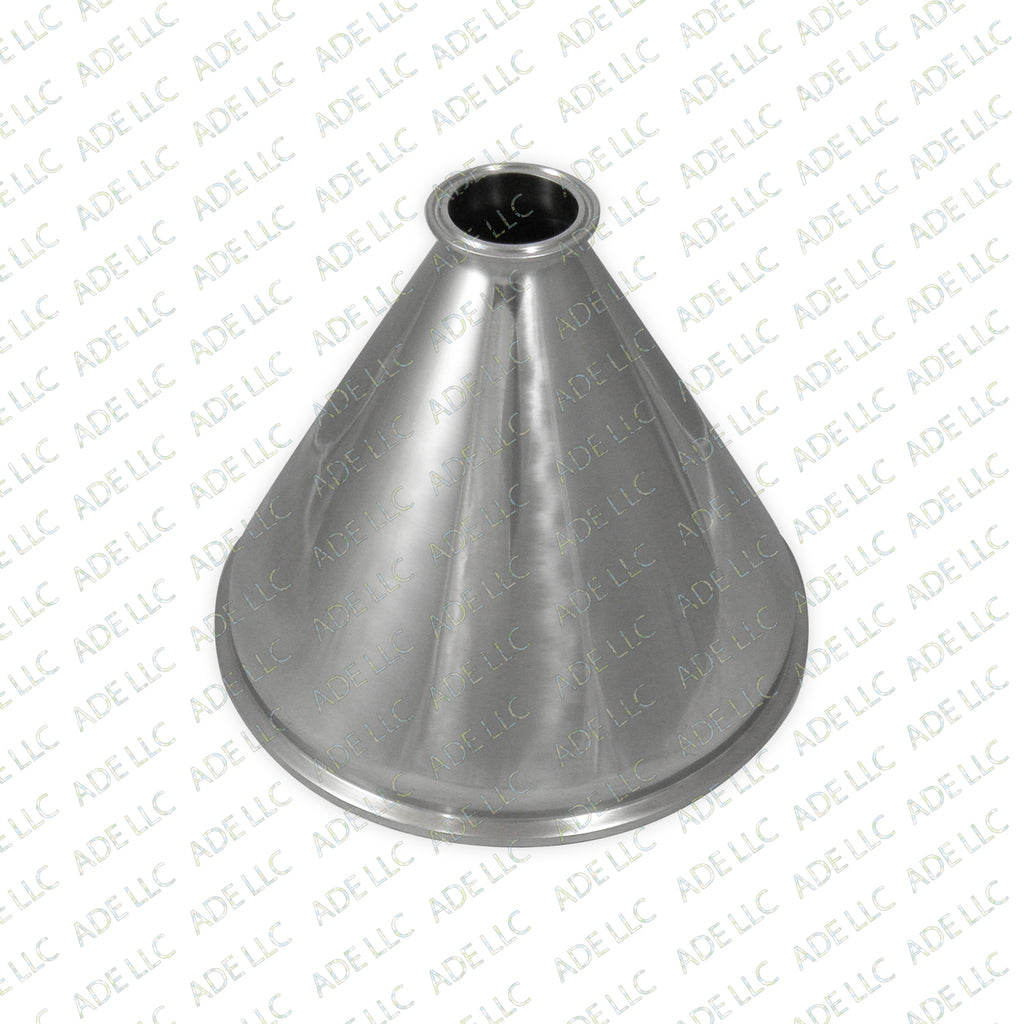 10" x 2" Tri Clamp, Tri Clover, Concentric Reducer - TriClamp.co