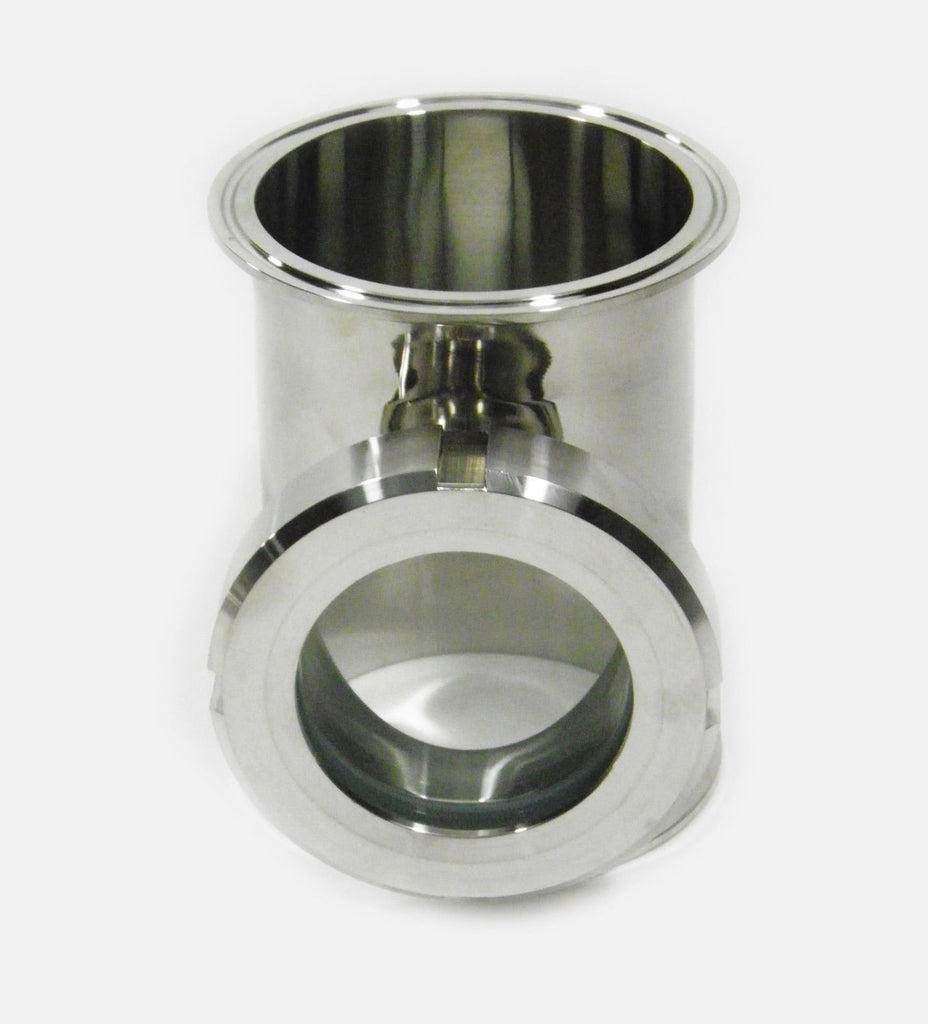 4" Stainless Steel Column Section with Bubble Plate, Tri Clamps & Gask ...